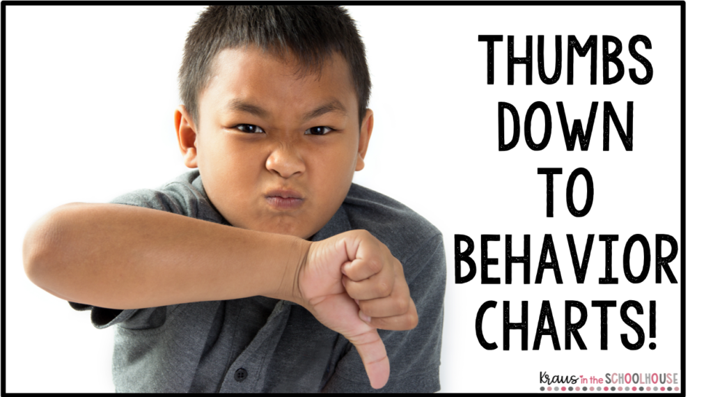 Say No to Behavior Charts (use these tips instead) – Kraus in the ...