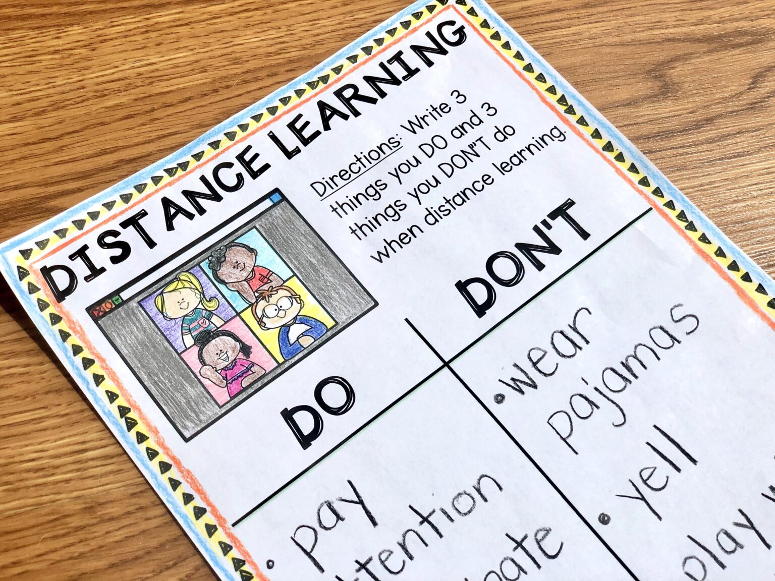 Distance Learning Rules and Expectations – Kraus in the Schoolhouse